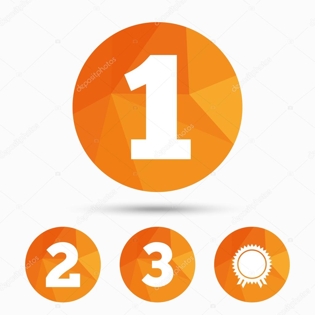 First place award sign icons Stock Vector Image by ©Blankstock #121302528