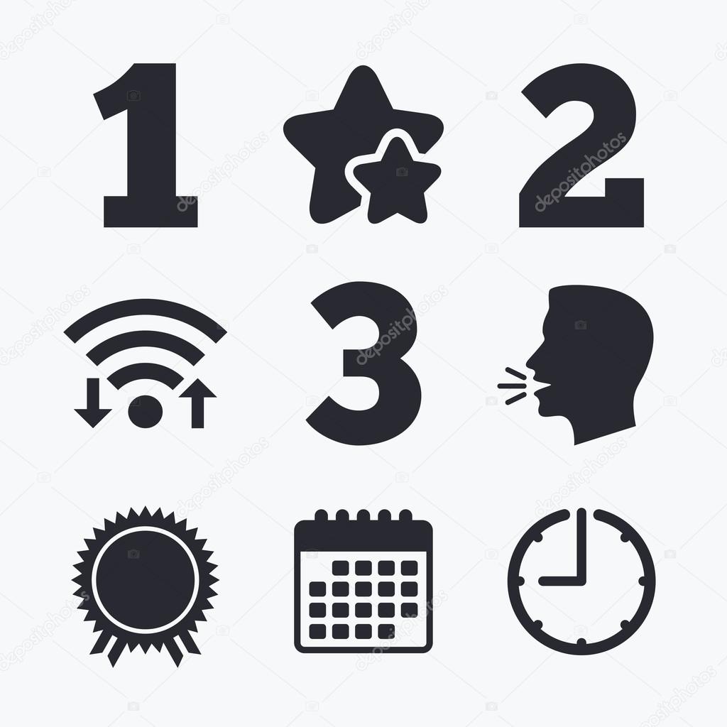 Primer lugar signo de premio iconos Vector de stock #121314950 de ...