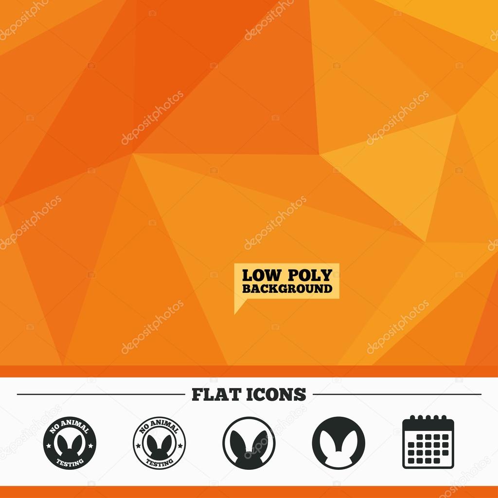 No animals testing icons. Non-human experiments. Stock Vector Image by ...