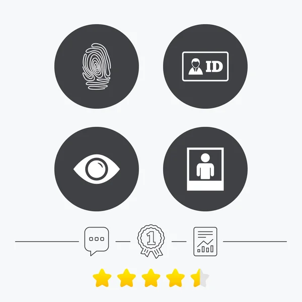 Identity ID card badge icons. Stock Vector Image by ©Blankstock #102708842