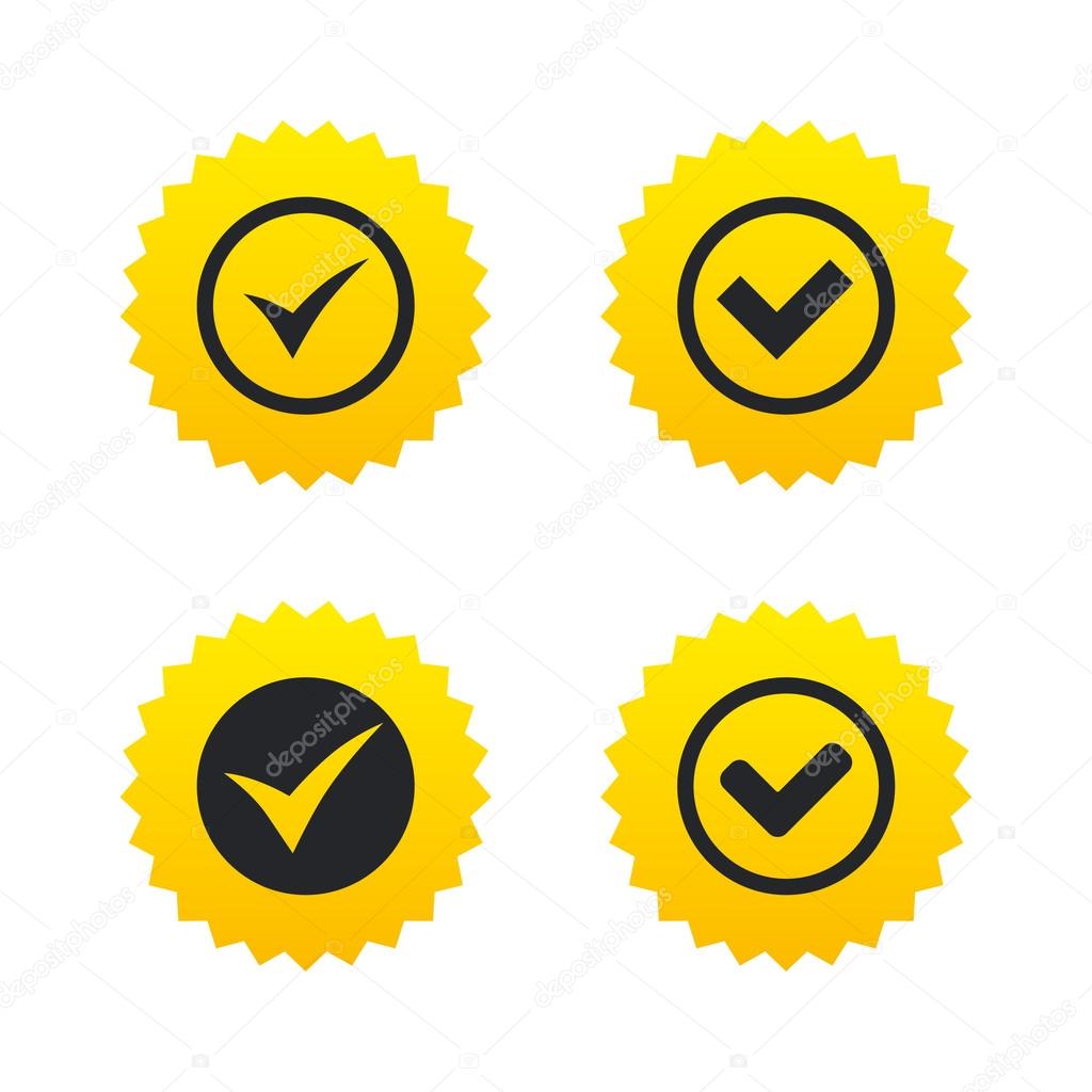 Check signs. Checkbox confirm icons. Stock Vector Image by ©Blankstock ...