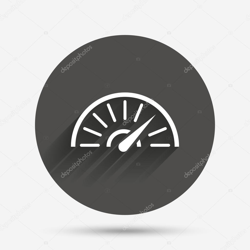Tachometer sign icon Stock Vector by ©Blankstock 124568026