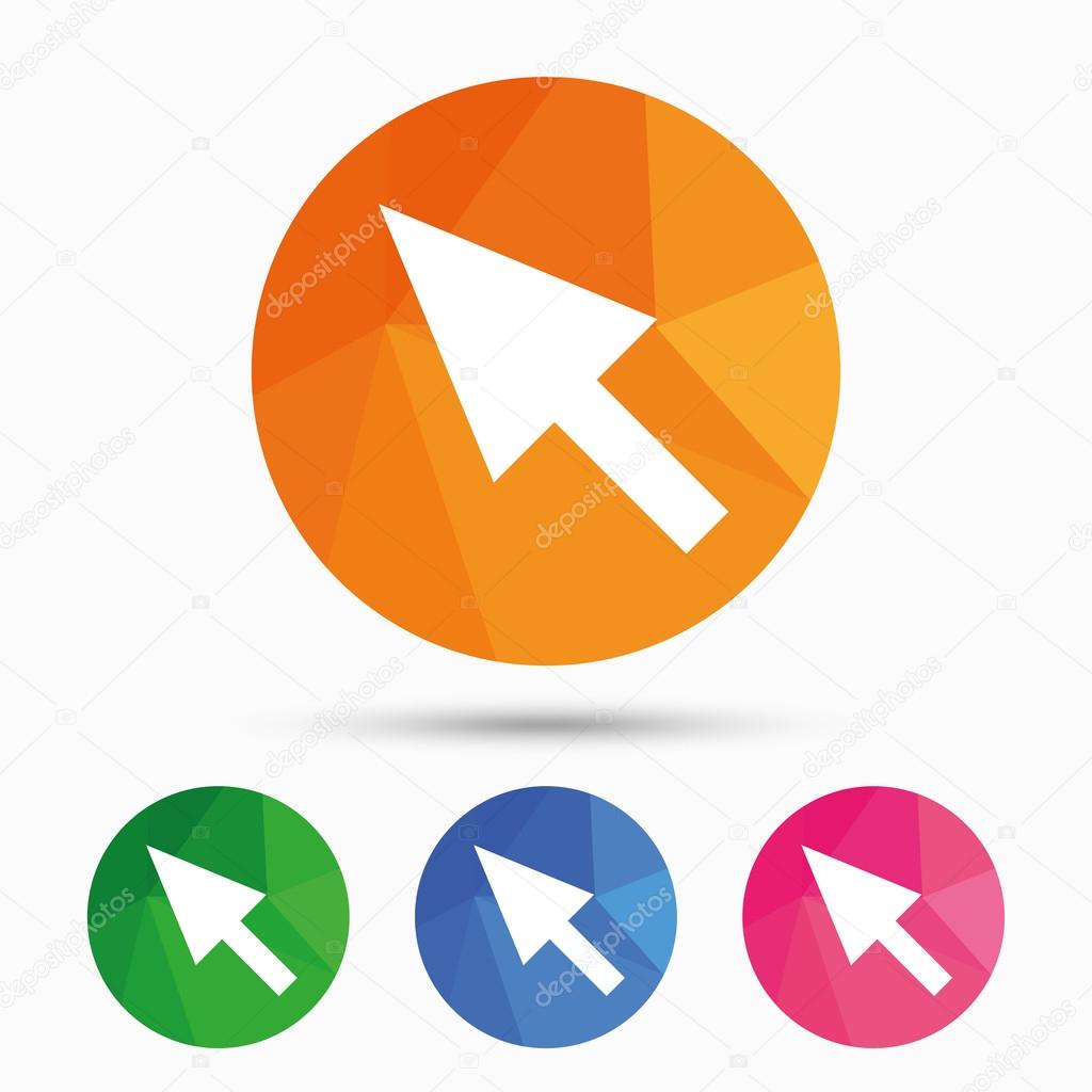 Mouse Cursor Sign Icon Pointer Symbol — Stock Vector © Blankstock