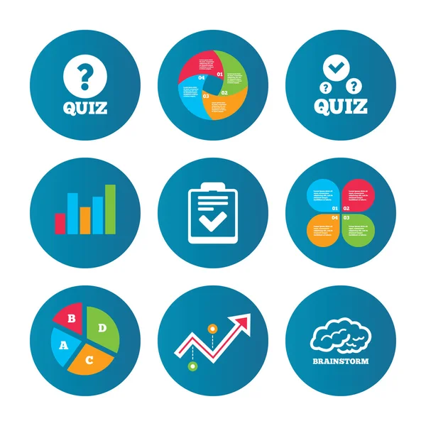 Ikon kuis. Checklist dan otak manusia Vektor Stok oleh ©Blankstock 84992222