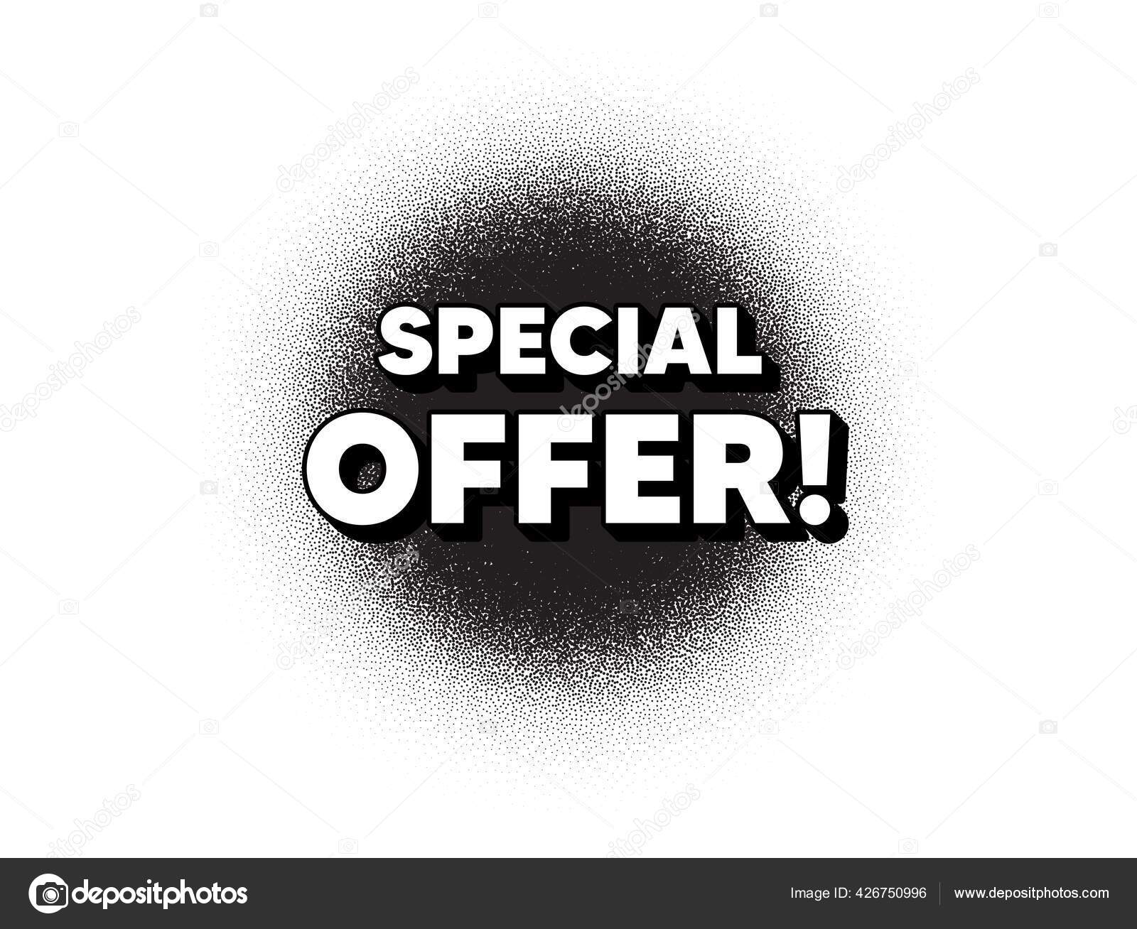 Símbolo Oferta Especial Patrón Manchas Punteadas Banner Puntitos Señal ...