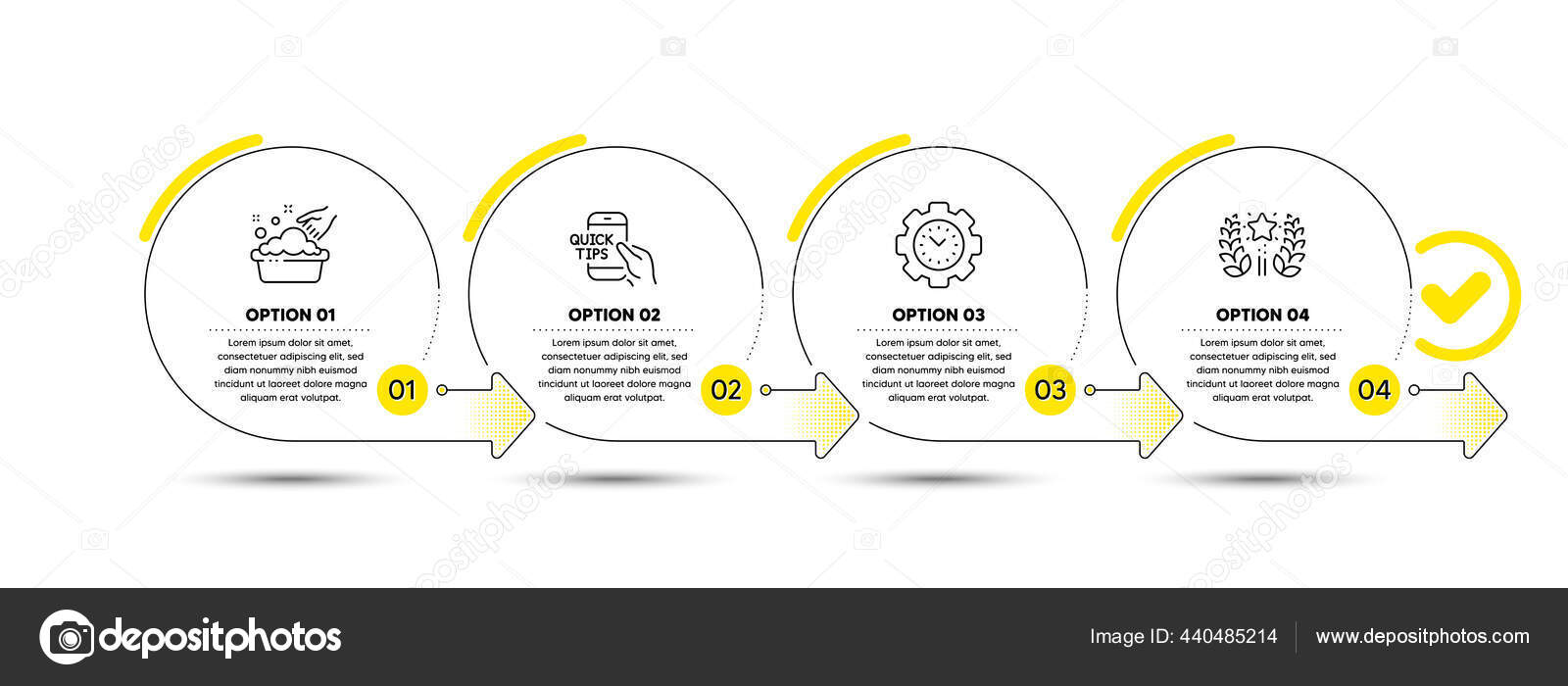 Hand Washing Time Management Education Line Icons Set Timeline Process ...