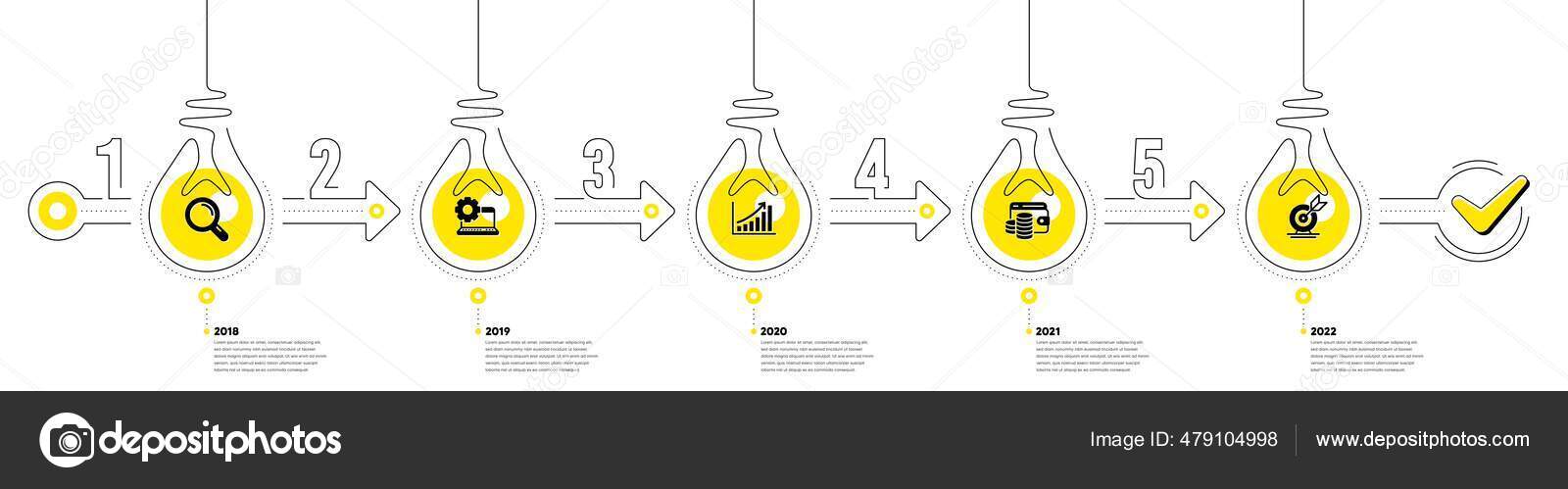 Business Infographic Timeline Steps Workflow Process Diagram Idea Data ...