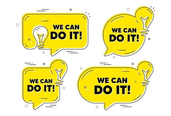 We can do it poster Vector Art Stock Images | Depositphotos