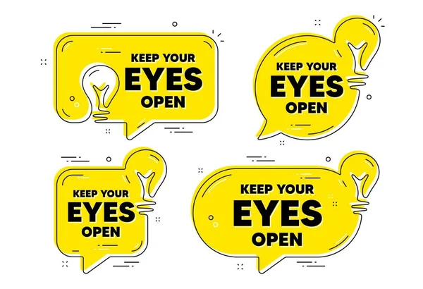 Keep eyes open Vector Art Stock Images | Depositphotos