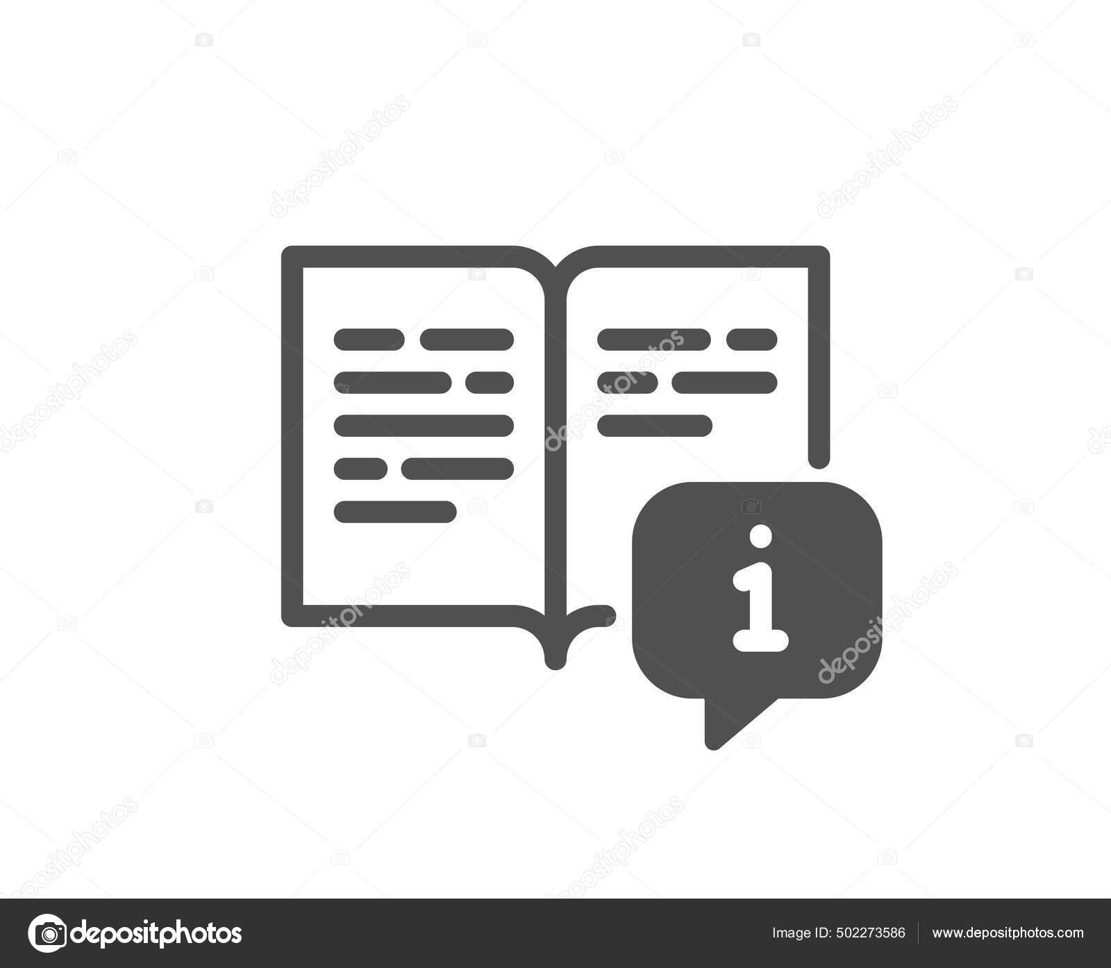 Instruction Icon User Manual Sign Information Book Symbol Classic Flat ...