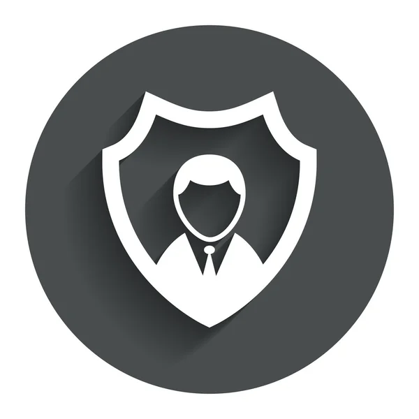 Security agency icon. Shield protection symbol. Stock Vector by ...