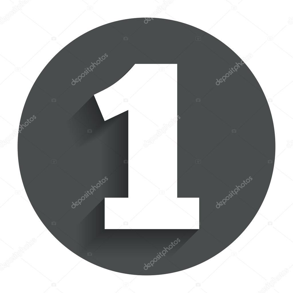 Primer lugar signo de premio. Símbolo ganador . Vector de stock ...