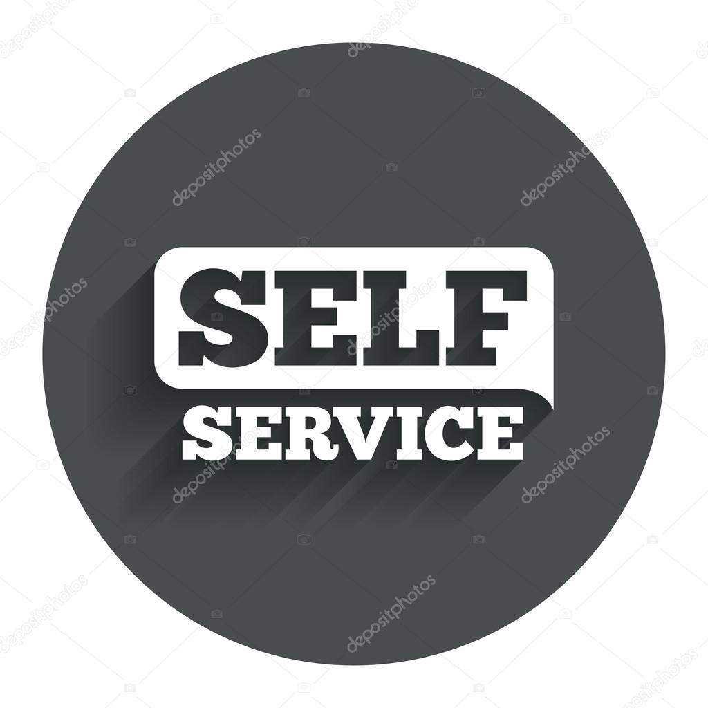 Self service sign icon. Maintenance button. Stock Vector by ©Blankstock ...