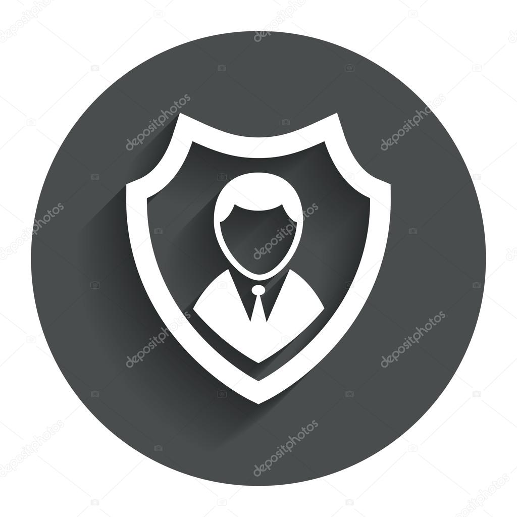 Security agency icon. Shield protection symbol. Stock Vector by ...