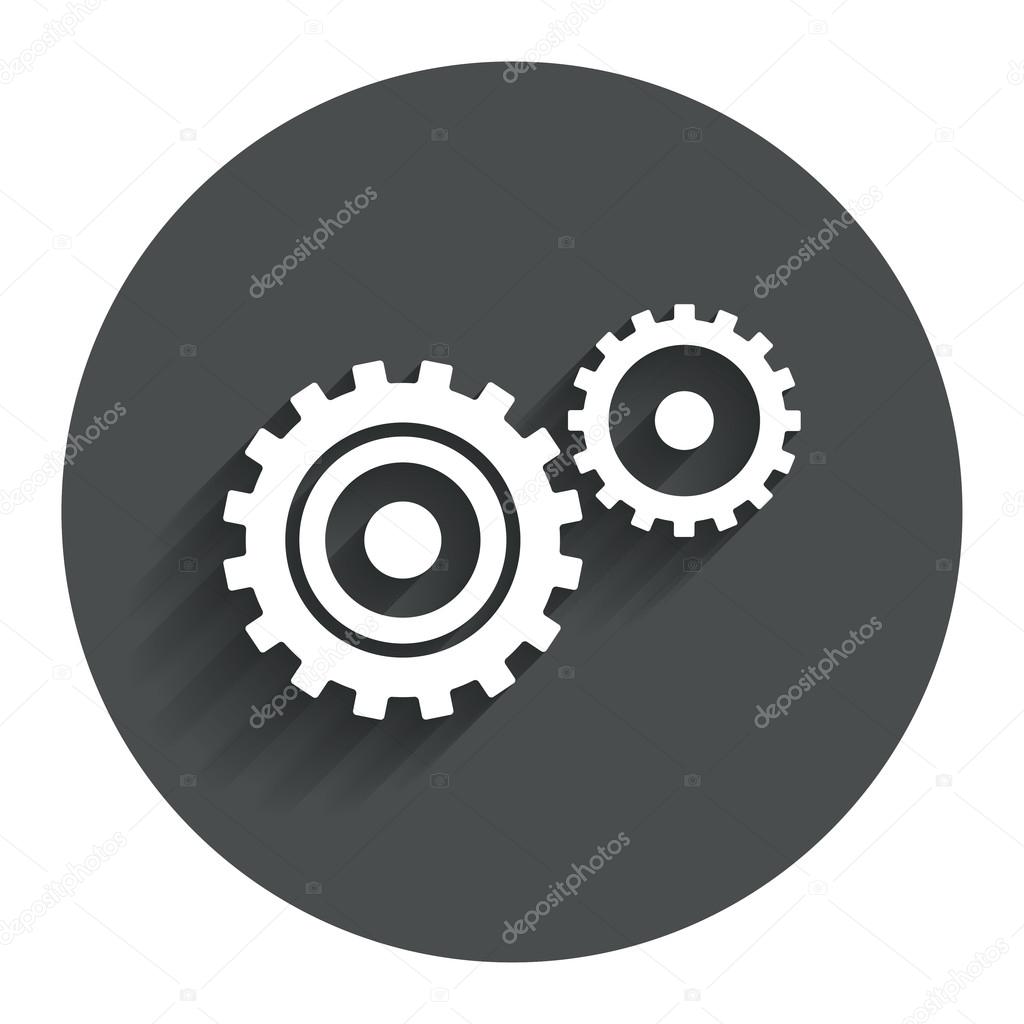 Cog settings sign icon. Cogwheel gear symbol. Stock Vector Image by ...