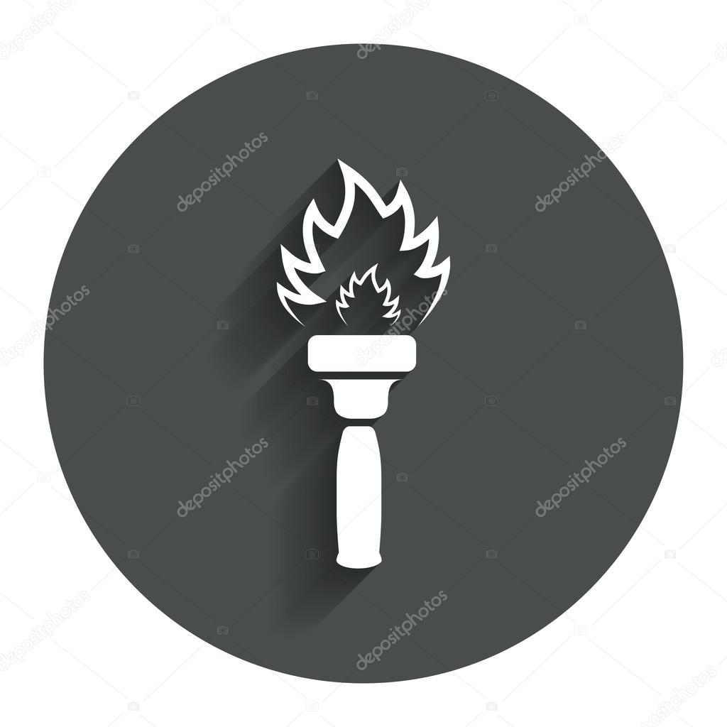 Torch flame sign icon. Fire symbol. Stock Vector by ©Blankstock 53311925