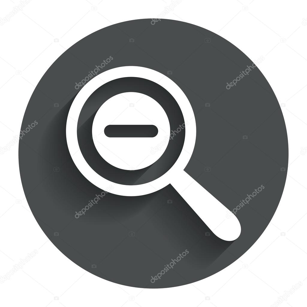 Magnifier glass sign icon. Zoom tool. Navigation Stock Vector by ...