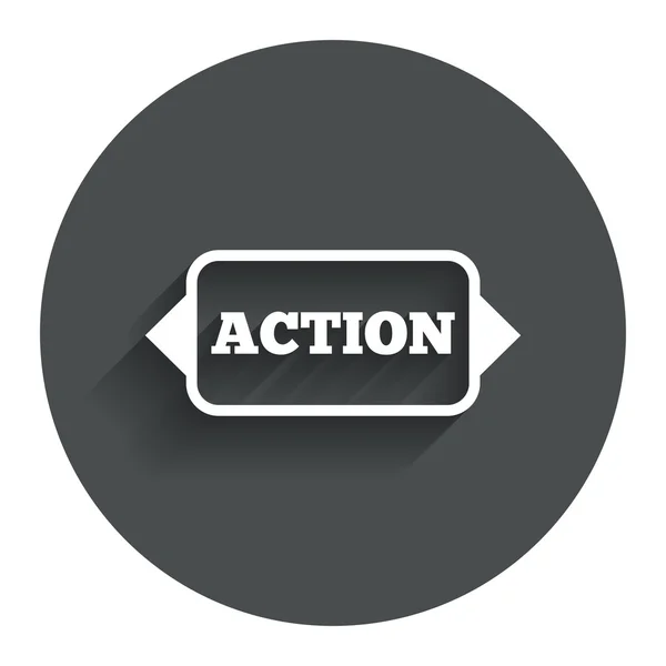 Action sign icon. Stock Vector by ©Blankstock 117985548