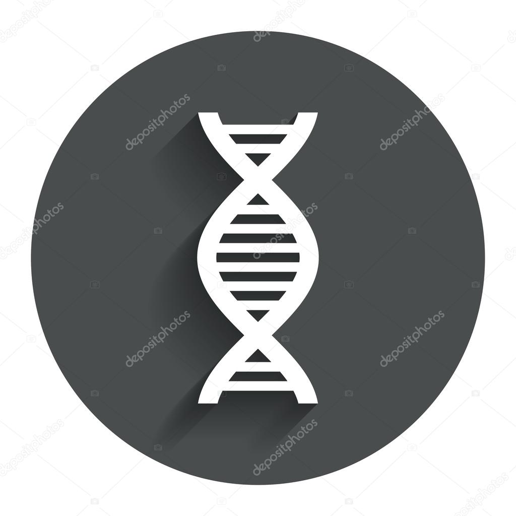 Icône de signe ADN. Symbole d'acide désoxyribonucléique . Vecteur par ...
