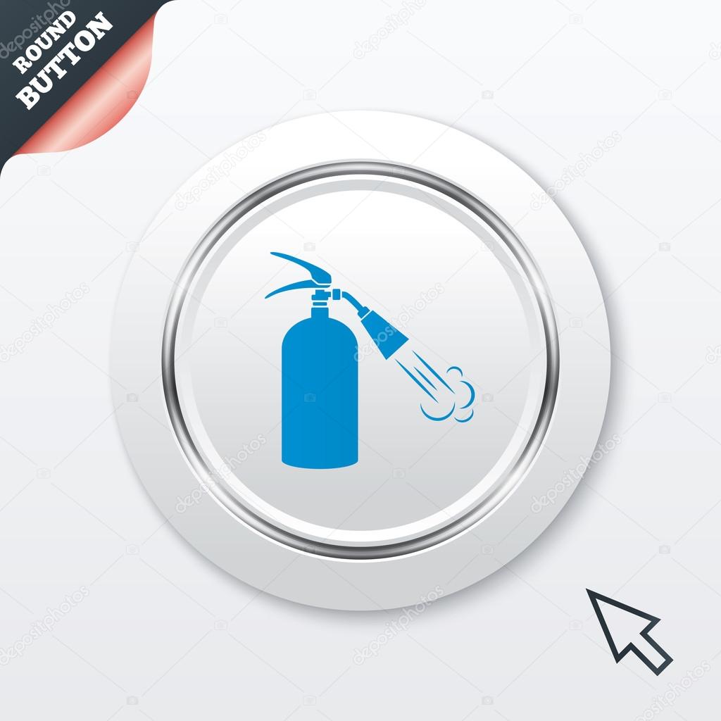 Icono de signo del extintor de incendios. Símbolo de seguridad. 2023