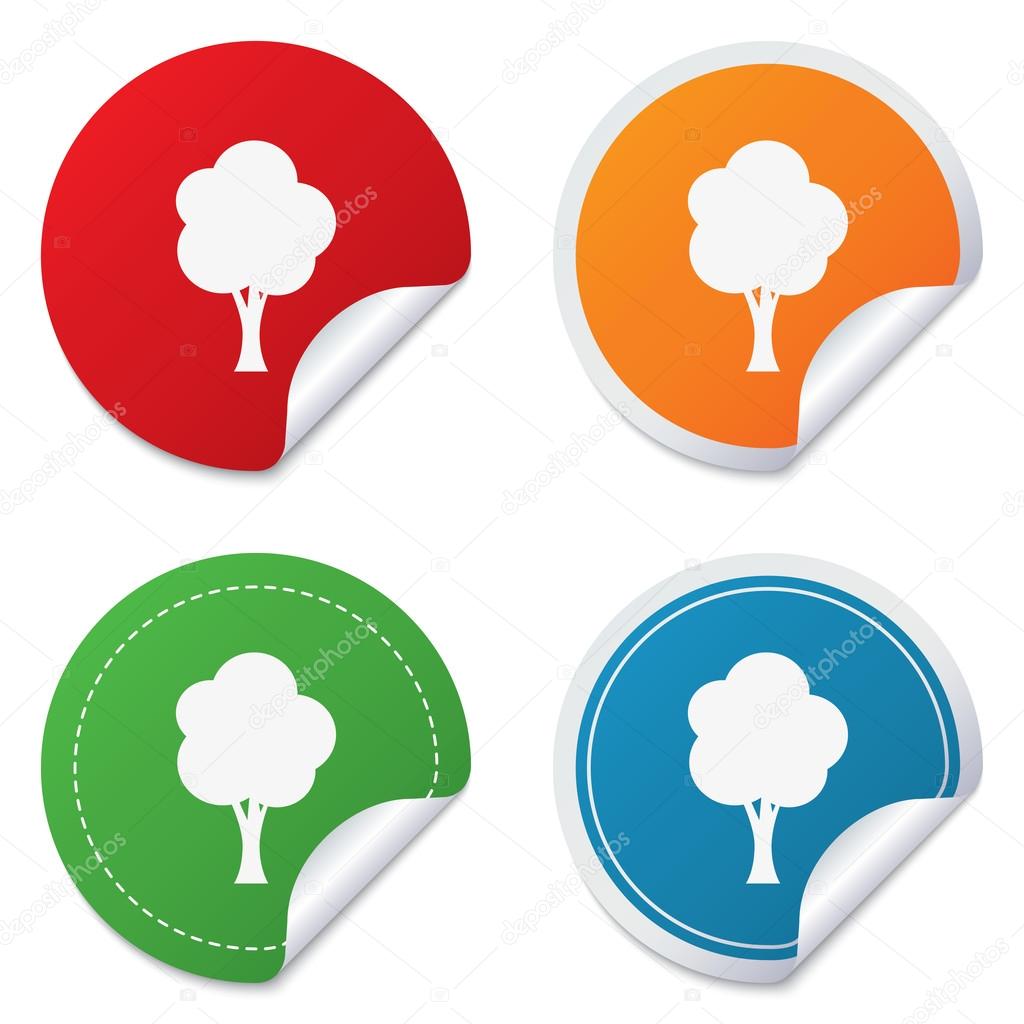 Tree sign icon. Forest symbol. Stock Vector Image by ©Blankstock #53775715