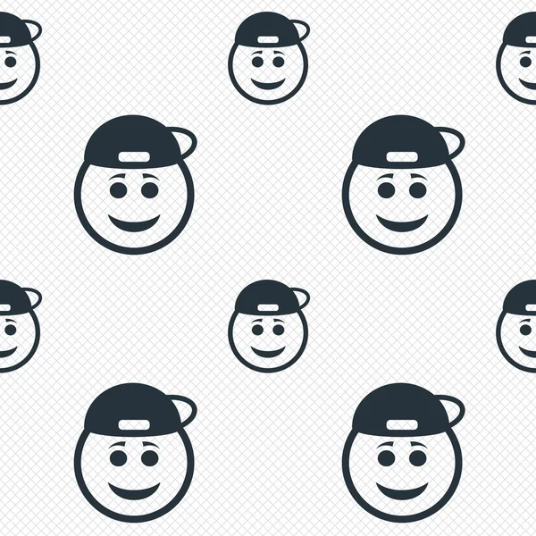 Rapper smile face icons. Stock Vector by ©Blankstock 157362320