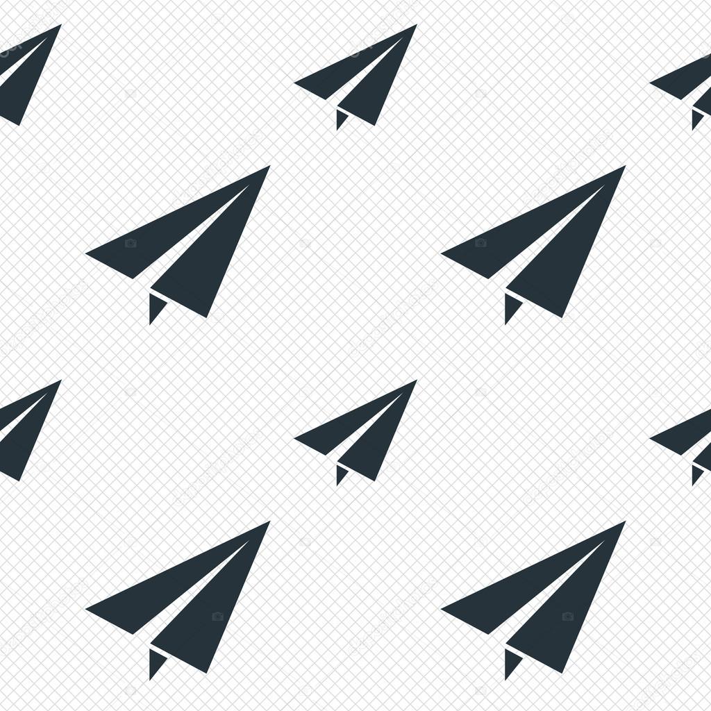 Paper Plane sign. Airplane symbol. Travel icon. ⬇ Vector Image by ...