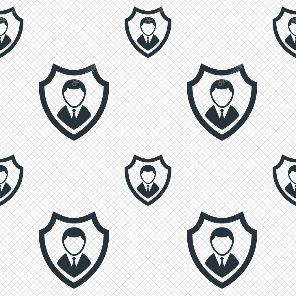Security agency icon. Shield protection symbol. Stock Vector by ...