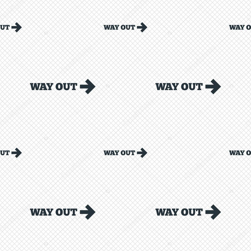 Way out right sign icon. Arrow symbol. Stock Vector Image by ...