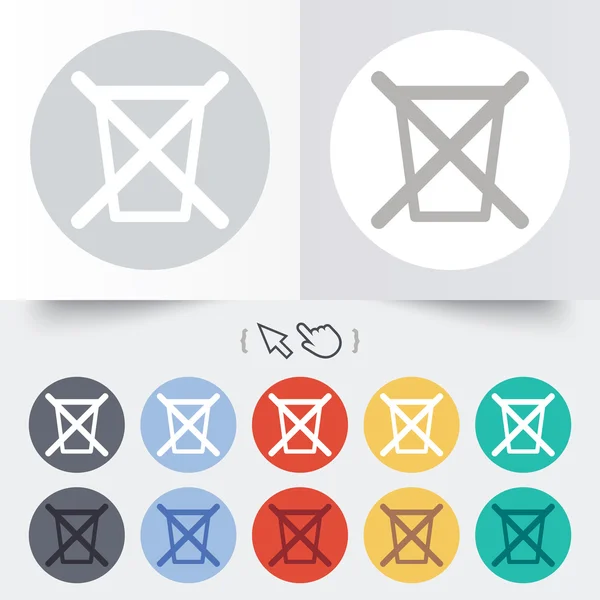 Do not throw in trash. Recycle bin sign icon. Stock Vector Image by ...