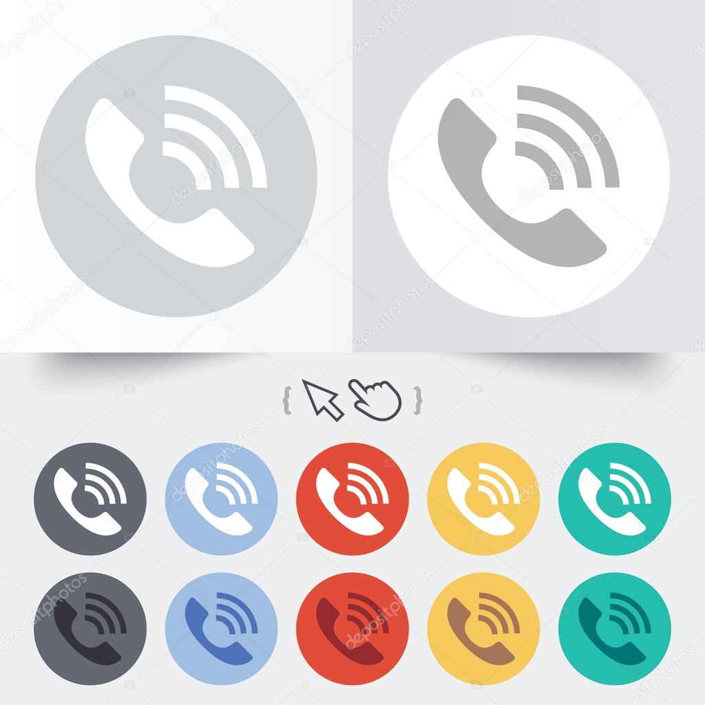 Icono de se al telef nica. S mbolo de apoyo. 2024