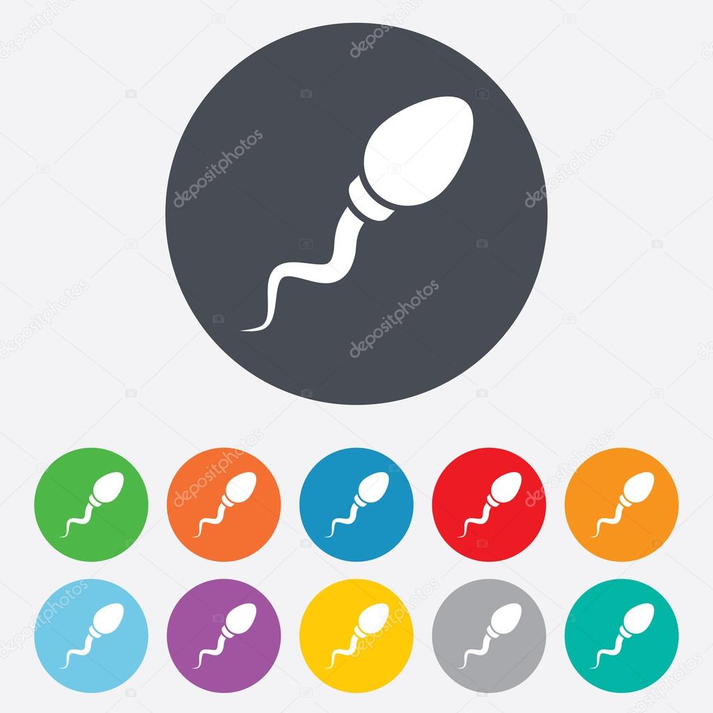 Sperm sign icon. Fertilization symbol. Stock Vector by ©Blankstock 54344853