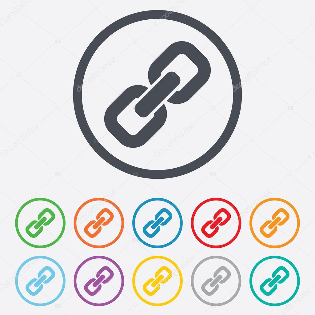 Icône de signe de lien. Symbole d'hyperlien . Vecteur par ©Blankstock ...