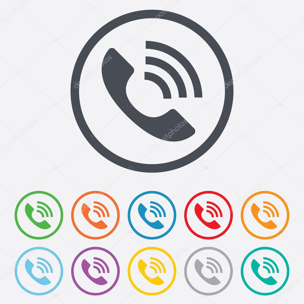 Phone sign icon. Support symbol. Stock Vector by ©Blankstock 54924129