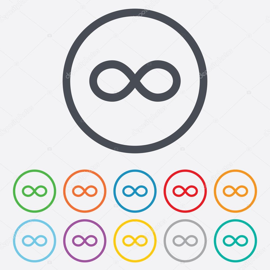 Repeat icon. Loop symbol. Infinity sign. Stock Vector by ©Blankstock ...