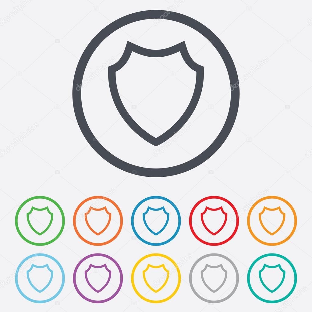 Shield sign icon. Protection symbol. Stock Vector Image by ©Blankstock ...