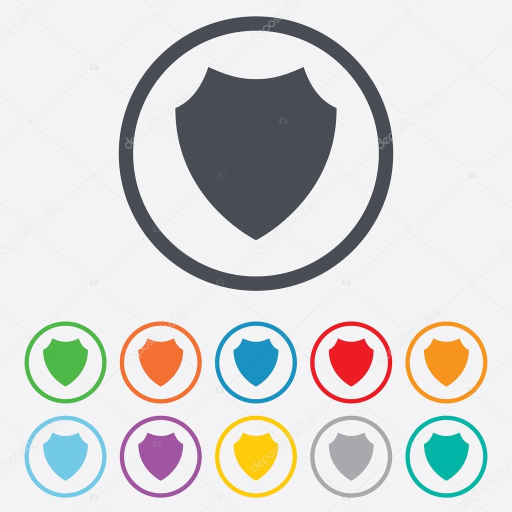 Shield sign icon. Protection symbol. Stock Vector Image by ©Blankstock ...