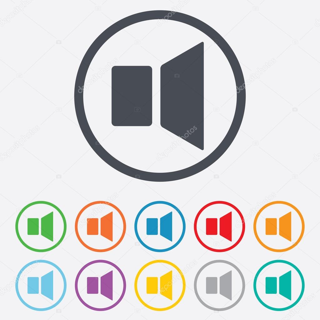Speaker volume sign icon. Sound symbol. Stock Vector by ©Blankstock ...