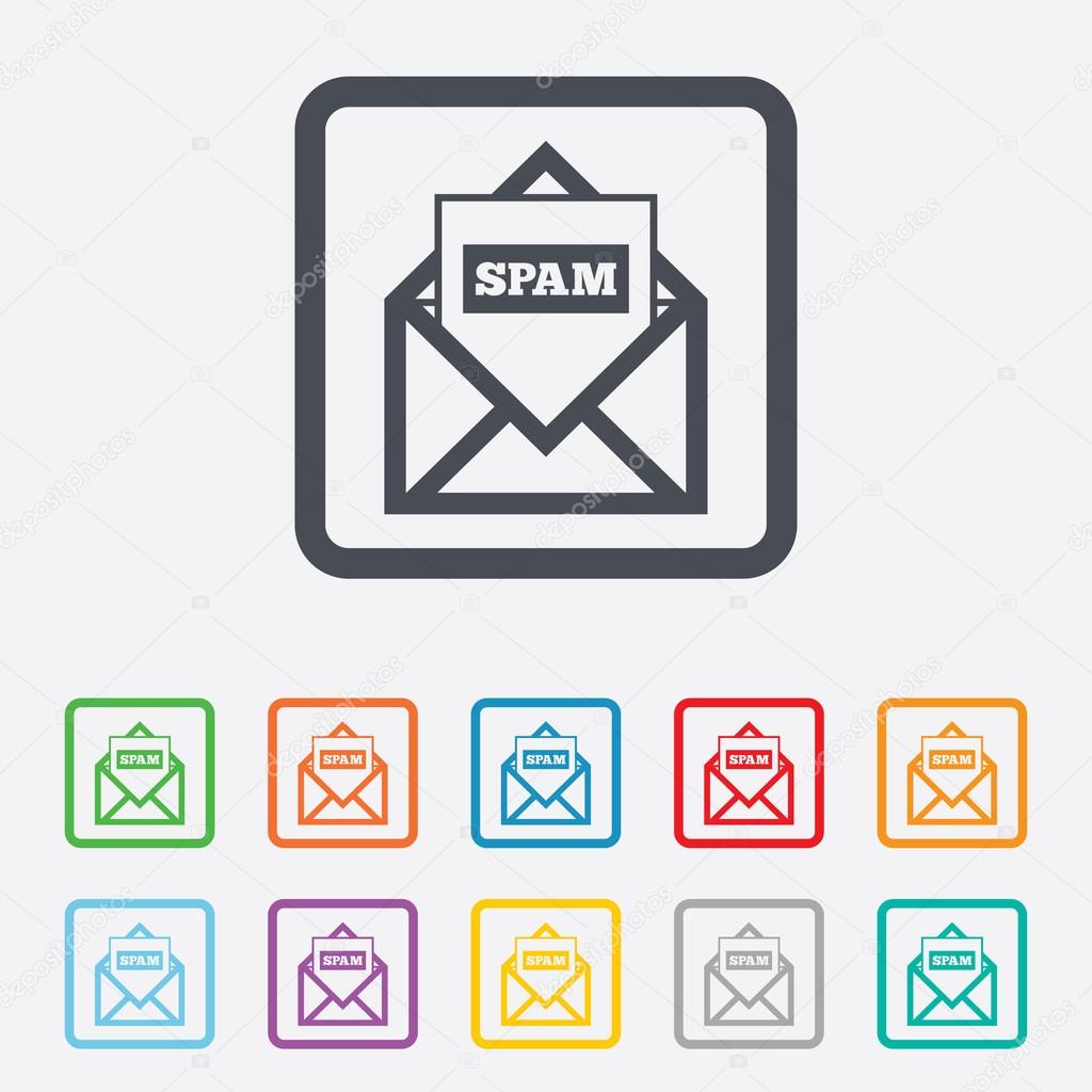 Mail icon. Envelope symbol. Message sign. Stock Vector by ©Blankstock ...