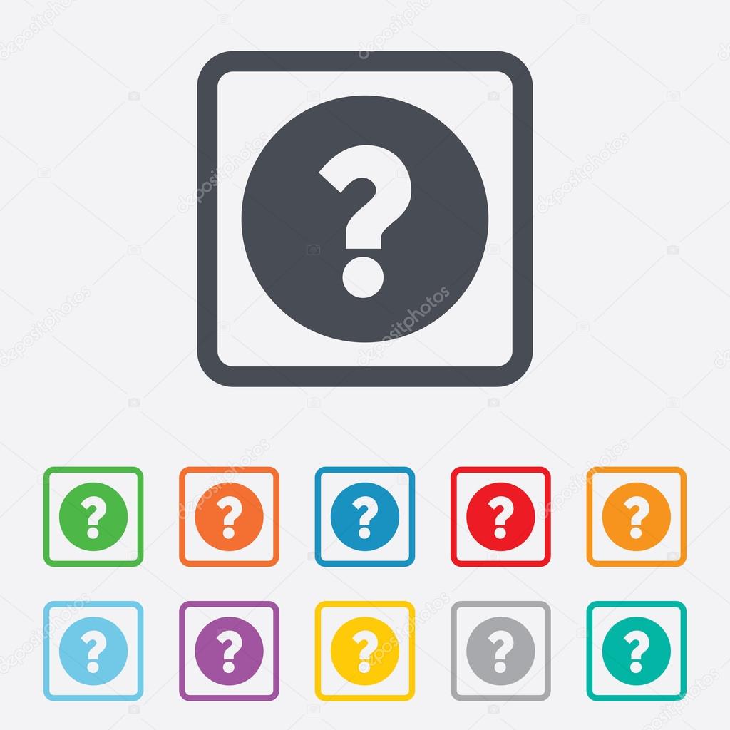 Question mark sign icon. Help symbol. Stock Vector by ©Blankstock 56657735