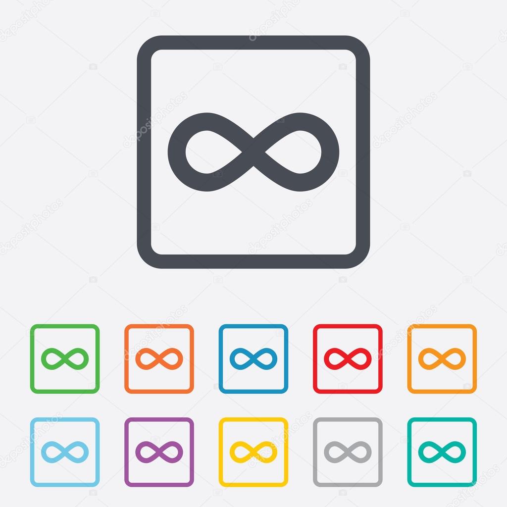 Icono de signo ilimitado. Símbolo infinito . Vector de stock #56670007 ...
