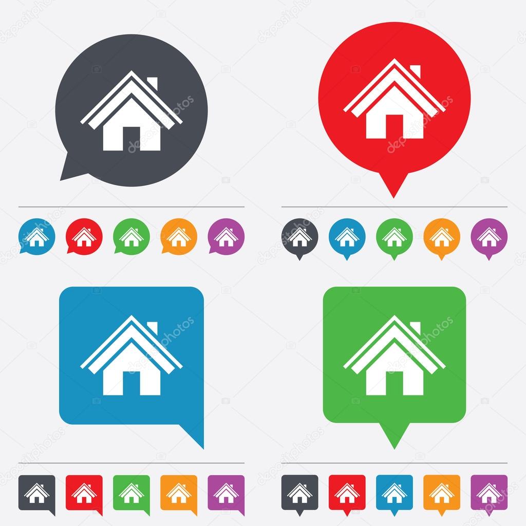Home sign icon. Main page button. Navigation Stock Vector Image by ...