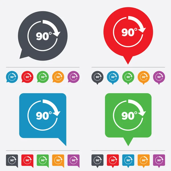 90 grados imágenes de stock de arte vectorial | Depositphotos
