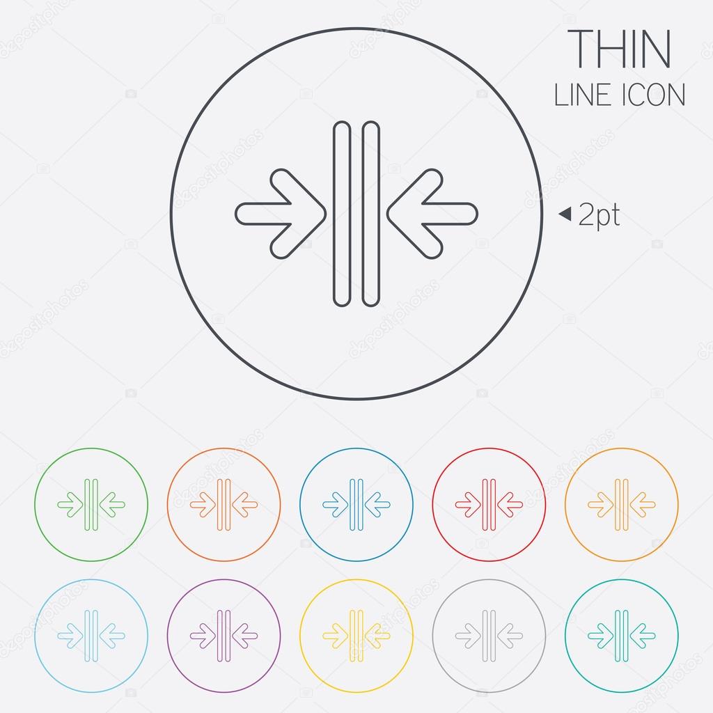 Close the door sign icon. Control in the elevator Stock Vector Image by ...