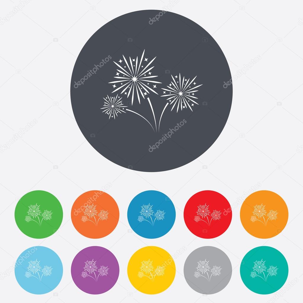 Fireworks signs icons Stock Vector by ©Blankstock 59946201