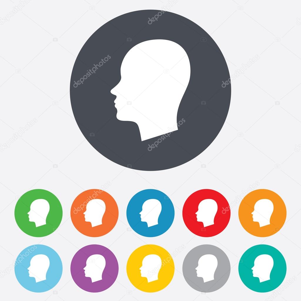 Head signs icons Stock Vector by ©Blankstock 59947247