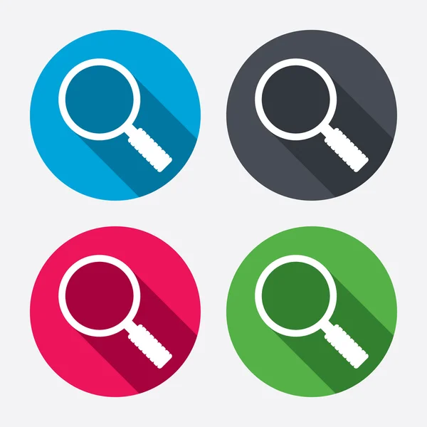 Magnifier glass sign icon. Stock Vector Image by ©Blankstock #109286272