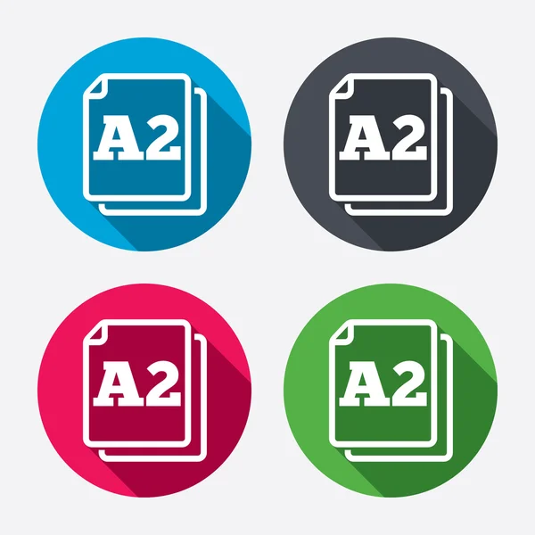 Paper size A4 standard icon. Document symbol. Stock Vector by ...