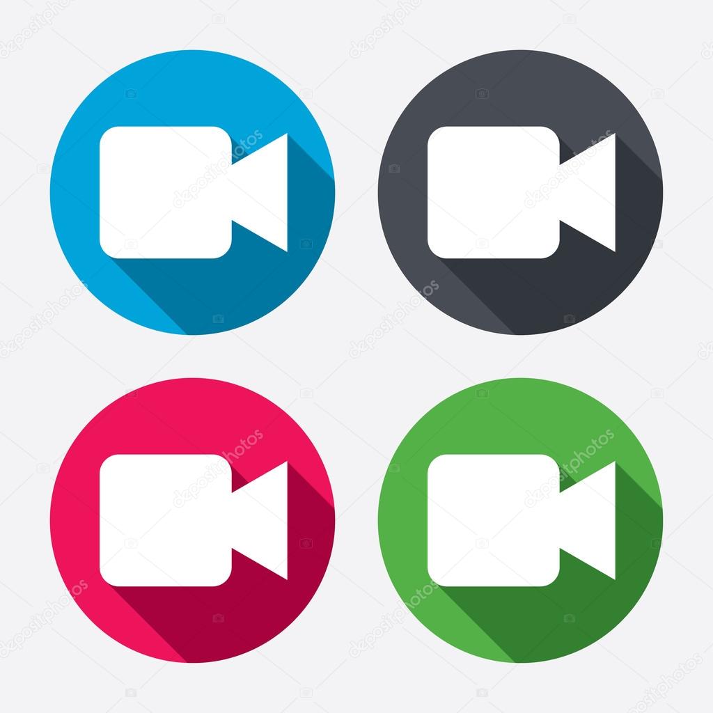 Video camera sign icons Stock Vector by ©Blankstock 60072025
