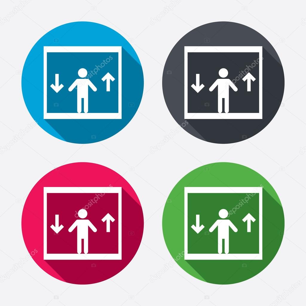 Elevator icons Stock Vector by ©Blankstock 60072321